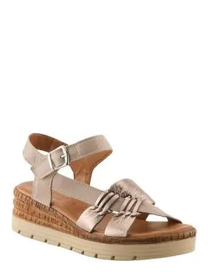 SPRING STEP SHOES Kirra Wedge Sandal - Stone Multi