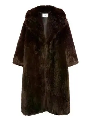 MSGM Long-sleeve Coat - Brown