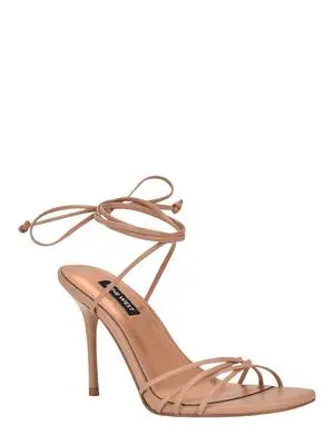 Nine West Opela Ankle Wrap Sandal - Light Natural