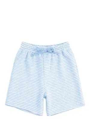 FLORENCE EISEMAN Stripe Terry Shorts - Blue/white