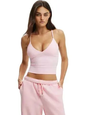 Cotton:on Active Ultra Soft Tri Crossback Cami Cherry Dream