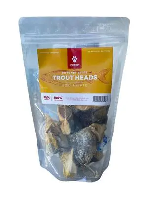 SCOUT & ZOE'S Trout Heads, 6oz Dog & Cat Treats, Freeze Dried Fish - Multicolored