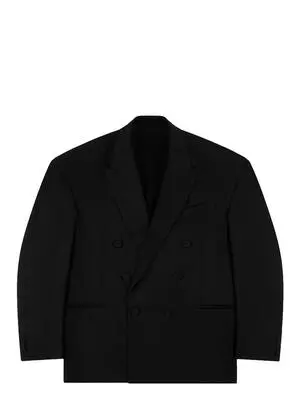 AREA Wool Oversized Blazer - Black