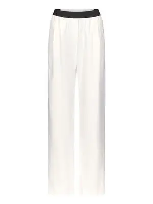 Loulou De Saison Takaroa Lds Straight Leg Pants - Ivory