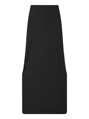 COURRÃ¨GES Asymmetrical Knit Skirt - Black