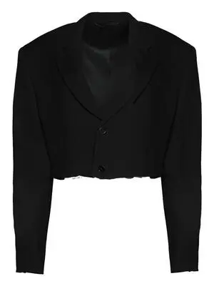 Balenciaga Cut Off Jacket - Black