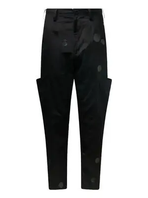 Y’s Piping Tapered Trousers - Black