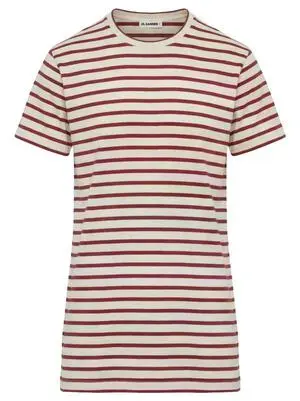 JIL SANDER Striped Mini Dress - Neutrals