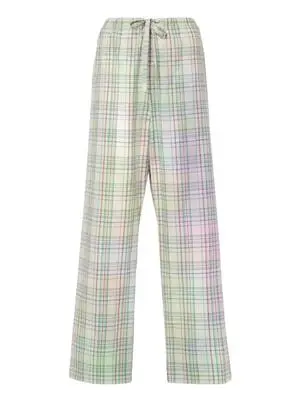 THE ROW Check-pattern Trousers - Neutrals
