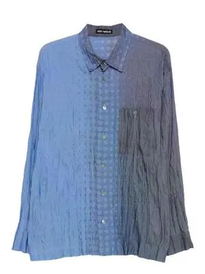 Issey Miyake Pleated Dyed Shirt - Blue
