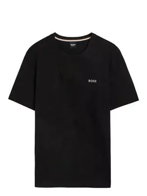 BOSS Waffle-knit T-shirt - Black