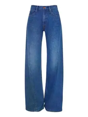 MOTHER Panelled Wide-leg Jeans - Blue