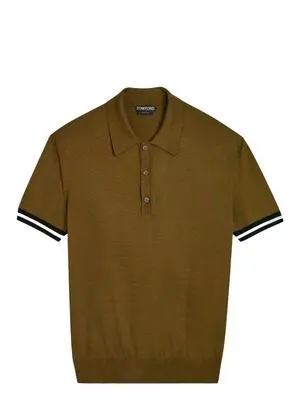TOM FORD Short-sleeve Polo Shirt - Green