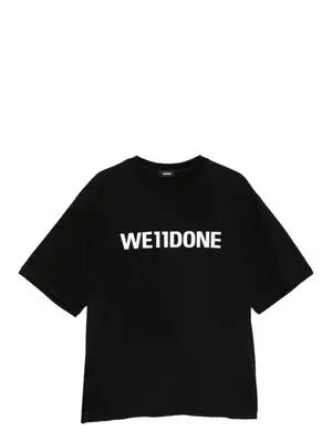 We11Done Logo-print T-shirt - Black