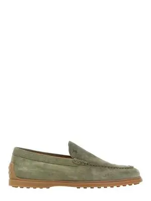 TOD'S Logo Detail Loafers - Green