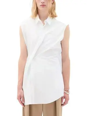 ANN DEMEULEMEESTER Dorian Sleeveless Shirt - White
