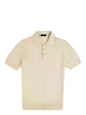 FAY Button Short-sleeves Polo Shirt - Neutrals
