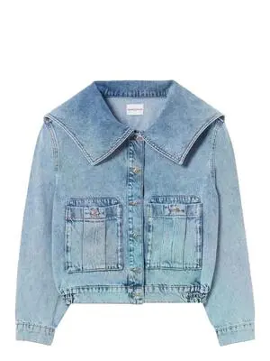 Claudie Pierlot Flap-pocket Denim Jacket - Blue