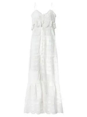 MARANT ETOILE Lace Tiered Dress - White
