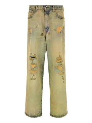 Kenzo Kuroki Distressed Jeans - Brown