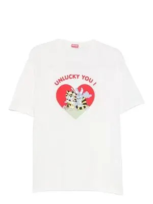 Kenzo Heart-print T-shirt - White