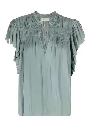 Ulla Johnson V-neck Blouse - Blue
