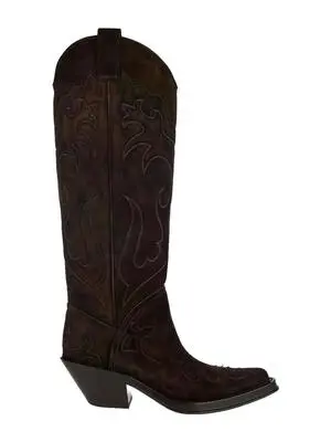Gabriela Hearst Capitana Embroidered Boots - Brown