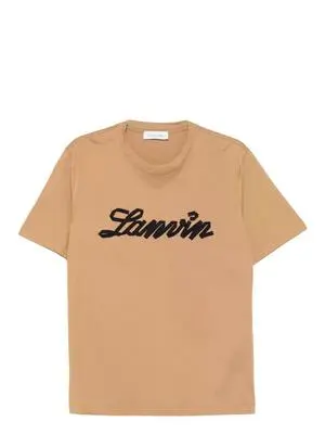 LANVIN Logo T-shirt - Neutrals