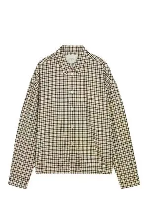 Studio Nicholson Checked-pattern Button-fastening Shirt - Neutrals