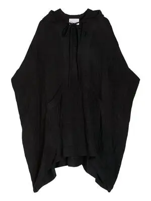 Lisa Marie Fernandez Beach Poncho Hooded Poncho - Black