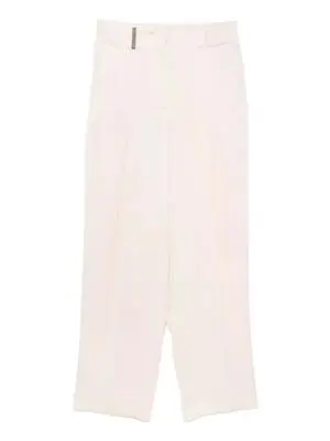 Peserico Pleated Flared Trousers - Pink