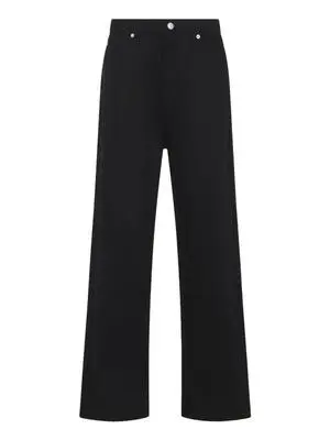Studio Nicholson Buttoned Wide-leg Jeans - Black
