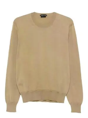 TOM FORD Crewneck Knitted Sweater - Neutrals
