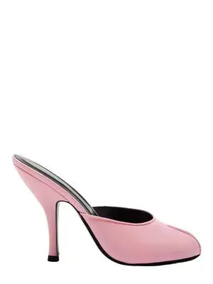 JUDE Date Heeled Mules - Pink