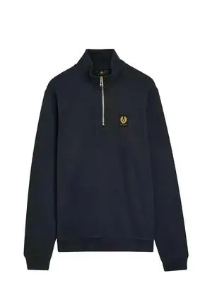 Belstaff Zip-neck Sweatshirt - Blue