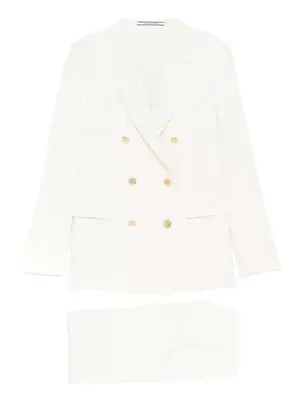 Tagliatore Double-breasted Suit - White