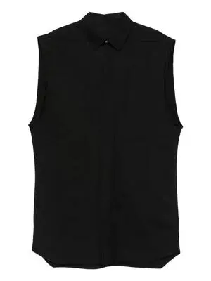 Rick Owens Jumbo Button Fastening Overshirt - Black
