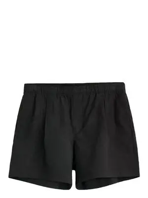 Our Legacy Seersucker Pleated Shorts - Black