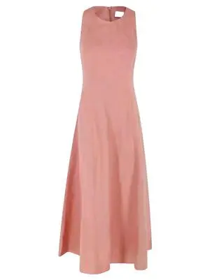 Eleventy Crew-neck Maxi Dress - Pink