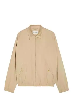 Drole De Monsieur Collared Zip Jacket - Neutrals