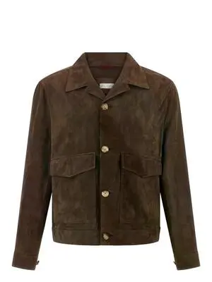 Brunello Cucinelli Suede Jacket - Brown