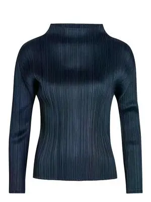 Issey Miyake Pleated Top - Blue