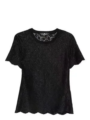 Ermanno Scervino Lace T-shirt - Black