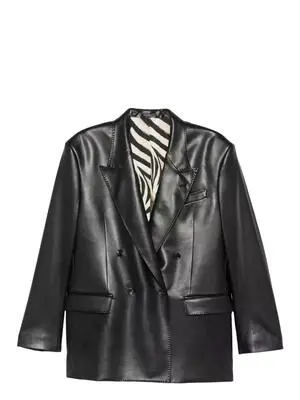 ERALDO Double-breasted Blazer - Black