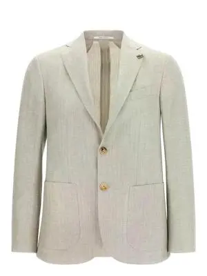 Pal Zileri Brera Single-breasted Blazer - Grey