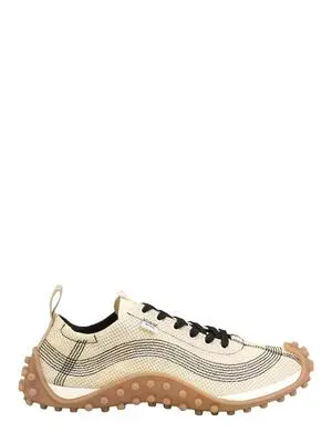 Ami Contrasted-stitching Sneakers - Neutrals