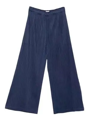 Issey Miyake Pleated Trousers - Blue