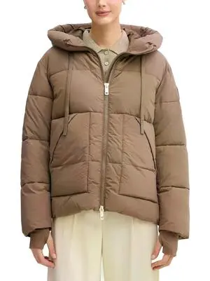 MOS MOSH Ollie Terma Hooded Quilted Jacket - Brown