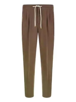 Brunello Cucinelli Drawstring Trousers - Brown