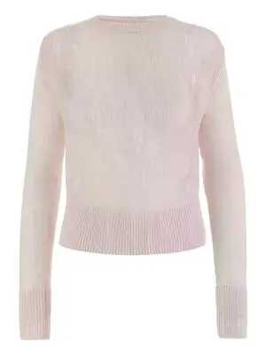 SA SU PHI Ribbed Cashmere Crew-neck Sweater - Pink